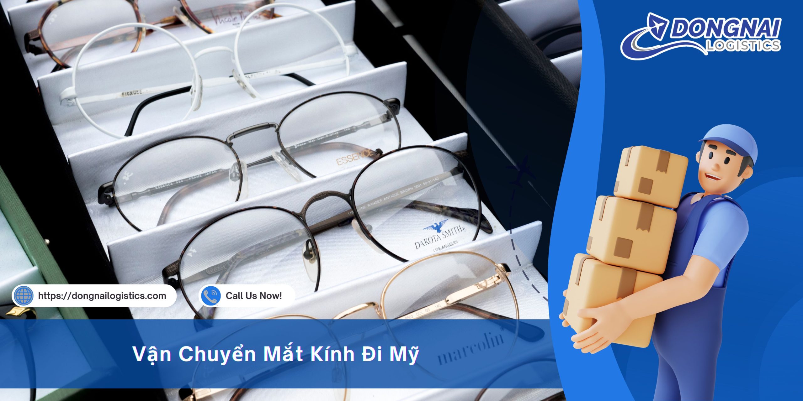 Vận Chuyển Mắt Kính Sang Mỹ Cho Người Thân - DONG NAI LOGISTICS